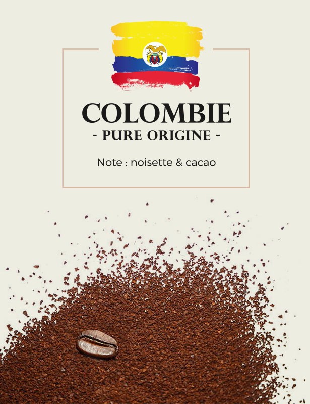 Café Arabica pur Colombie - Moulu